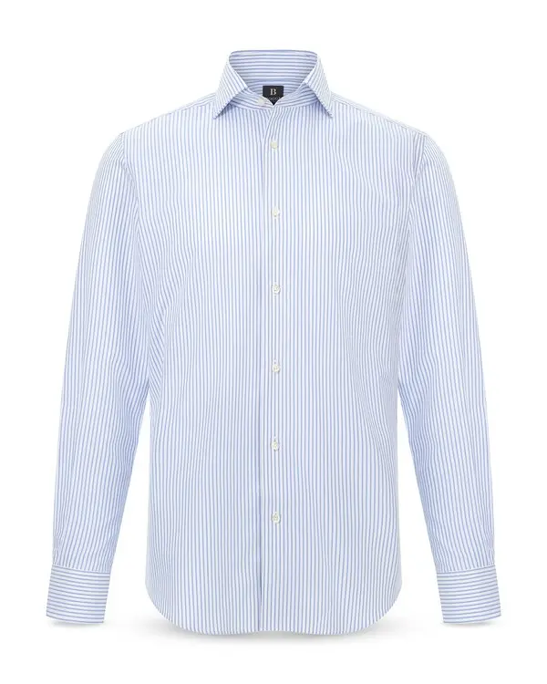 Boggi Milano Dobby Long Sleeve Button Front Shirt