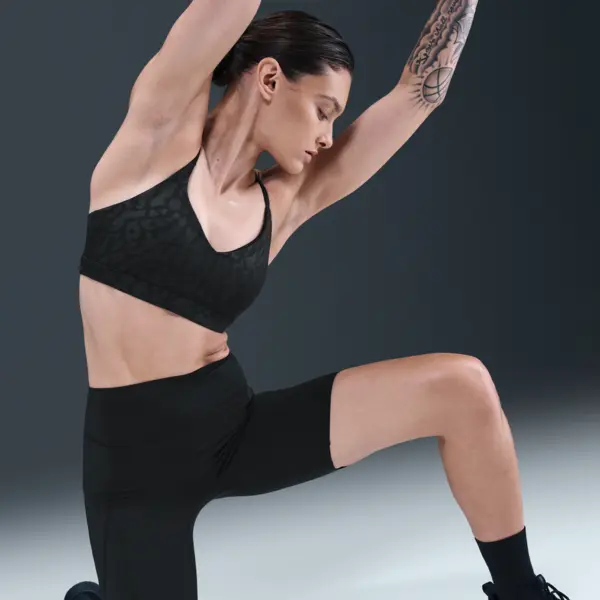 Nike Indy Light-support Printed Padded Adjustable Sports Bra