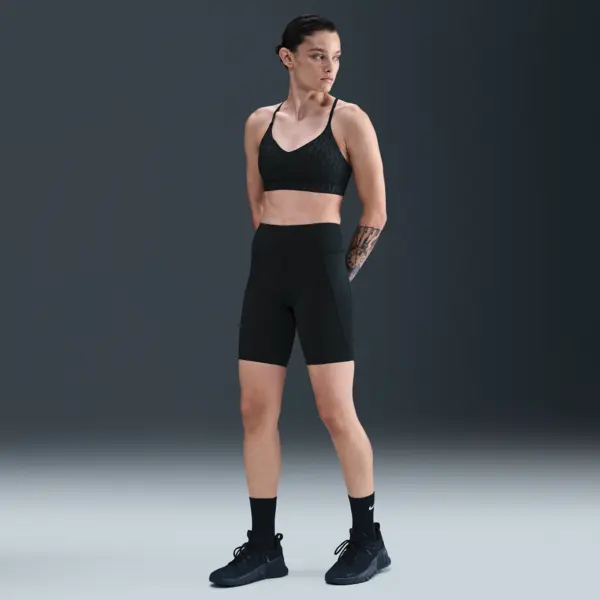 Nike Indy Light-support Printed Padded Adjustable Sports Bra