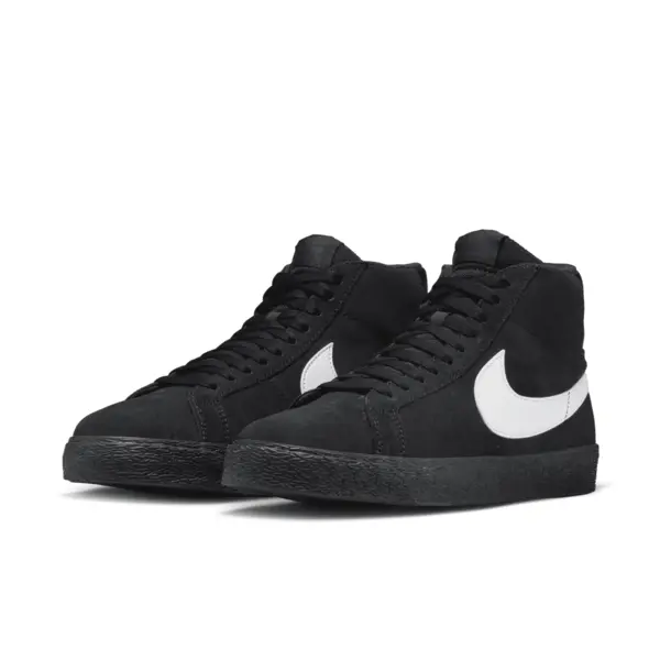 Nike Zoom Blazer Mid Skate Shoes - Black