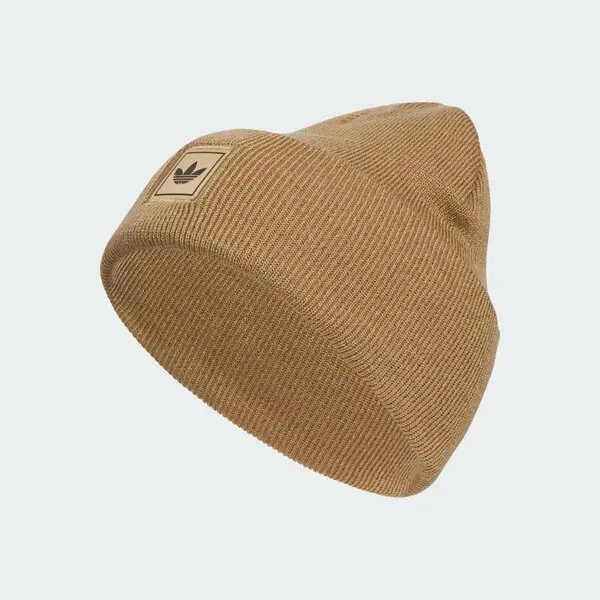 Adidas Trefoil Tall Beanie - Cardboard / Black