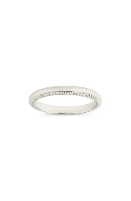 Sterling Forever Kayden Milgrain Band Ring - Silver