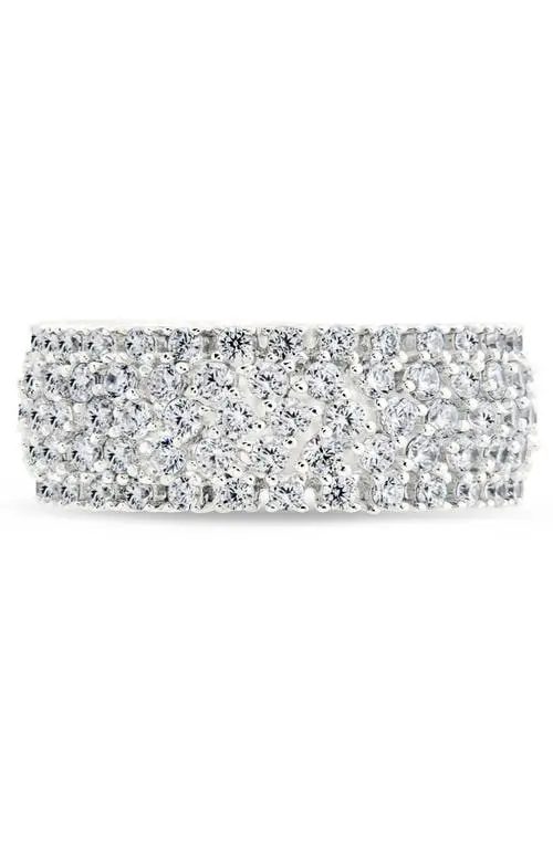 Sterling Forever Cubic Zirconia Eternity Band Ring