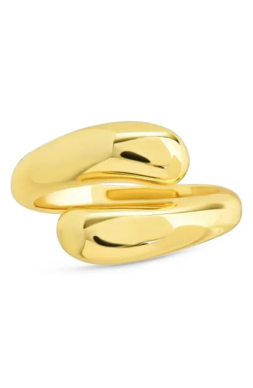 Sterling Forever Lauren Bypass Ring - Gold