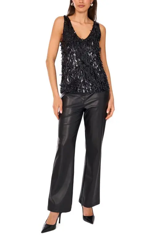 Vince Camuto V-neck Sequin Tank