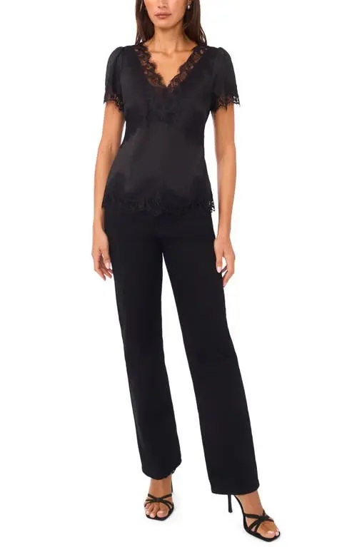 Vince Camuto Lace Satin Top