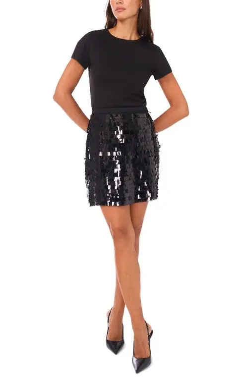 Vince Camuto Sequin Mini Skirt