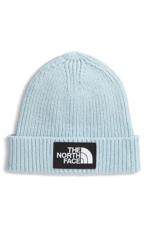 The North Face Logo Box Cuffed Beanie - Polar Haze