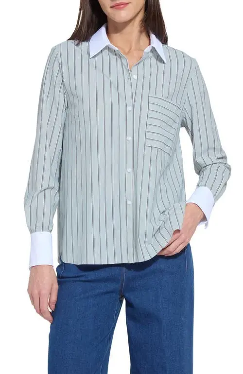 Lyssé Stripe Button-up Shirt