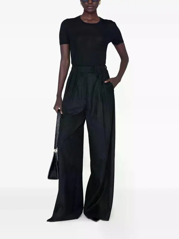 ANINE BING Lou Palazzo Trousers - Black