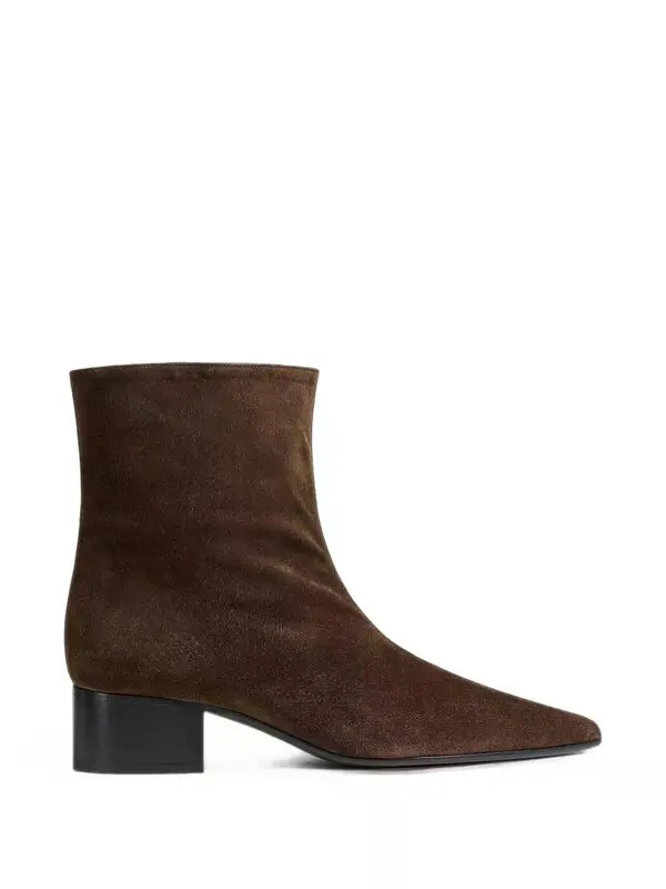 Khaite Suede Ankle Boots - Brown