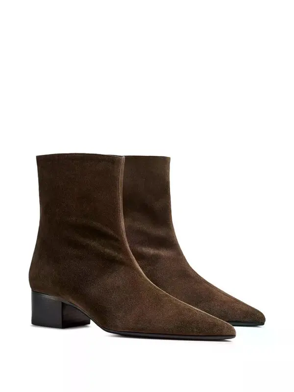 Khaite Suede Ankle Boots - Brown