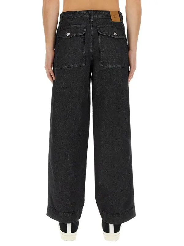 Maison Kitsuné Regular Fit Workwear Jeans - Black