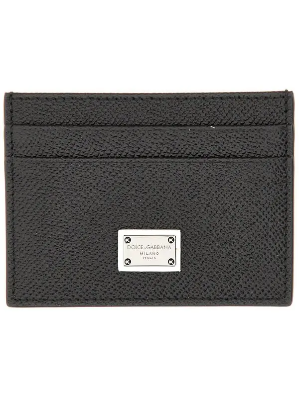 Dolce & Gabbana Leather Card Holder - Black