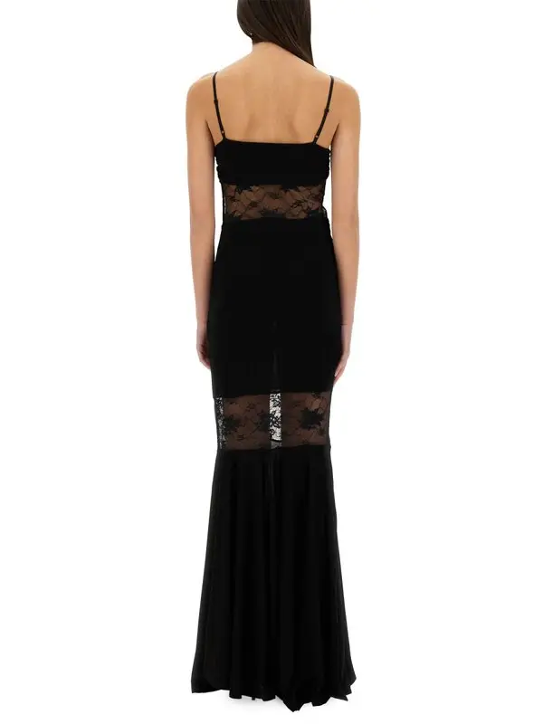 Nina Ricci Mermaid Lace Dress - Black