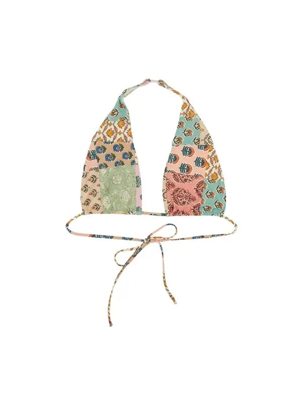 MC2 SAINT BARTH Dahlia Bikini Top - Multicolour