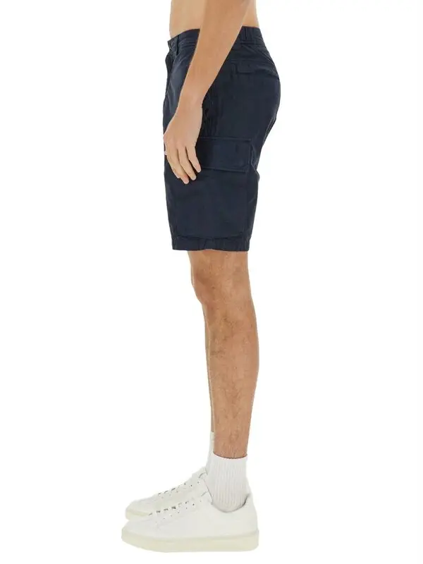 Woolrich Cotton Cargo Shorts - Blue