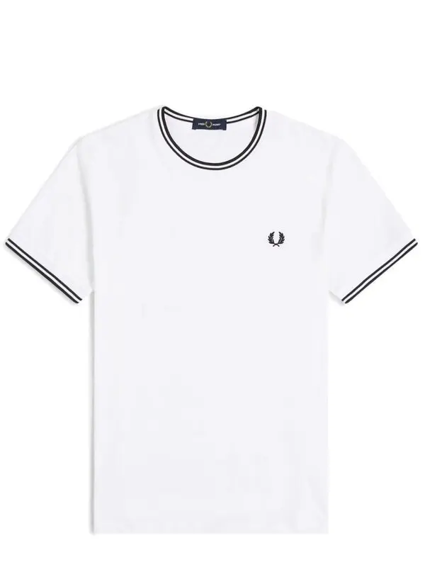 Fred Perry Double Stripe T-shirt - Black