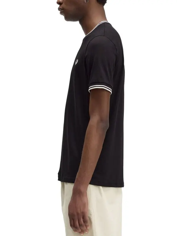 Fred Perry Double Stripe T-shirt - Black
