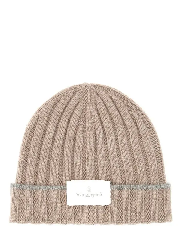 Brunello Cucinelli Cashmere Beanie - Beige