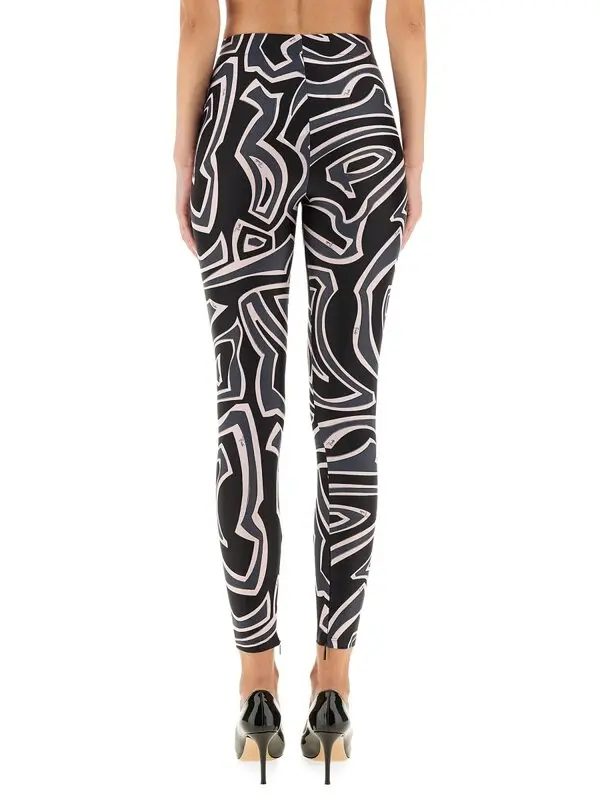Emilio Pucci Labyrinth Print Leggings - Multicolour