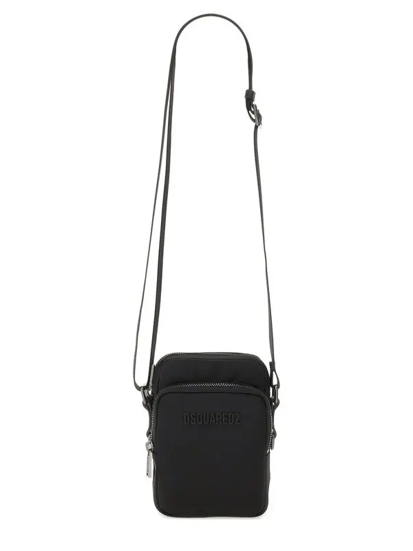 Dsquared2 Shoulder Bag With Logo - Black