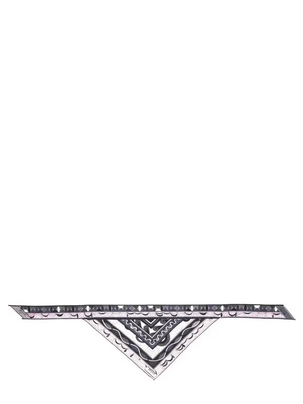 Emilio Pucci Bandeau' Triangle Scarf In Print Mix - Multicolour