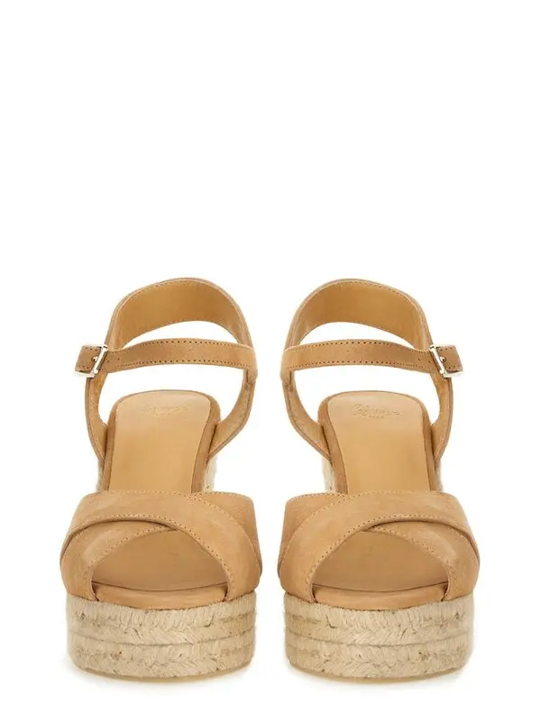 CastaÑer Blaudell Wedge Sandal - Beige