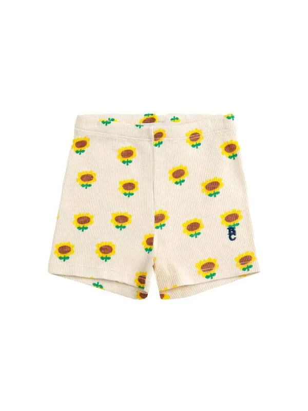 BOBO CHOSES Sunflower Printed Shorts - Beige