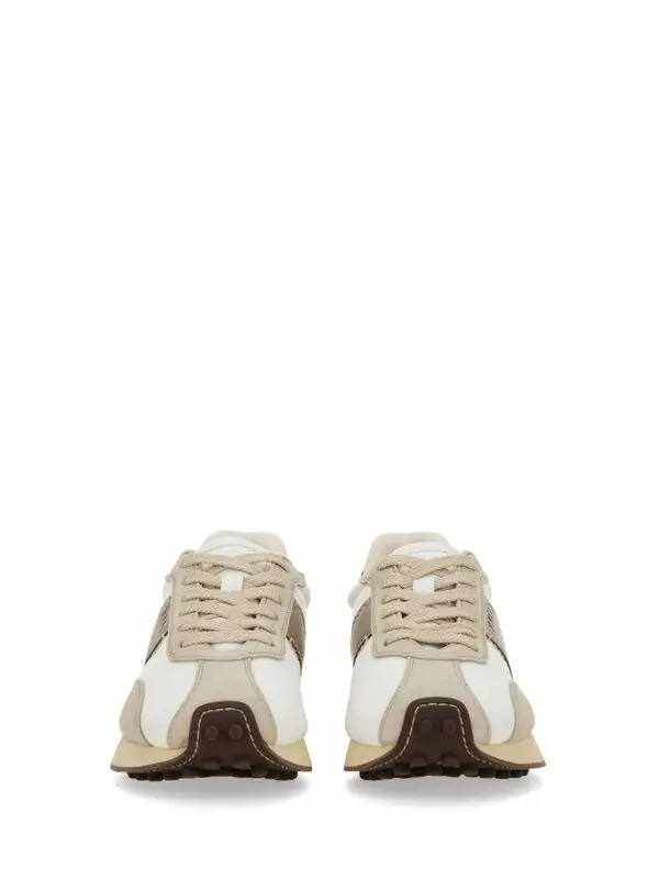 TOD'S Leather And Fabric Sneakers