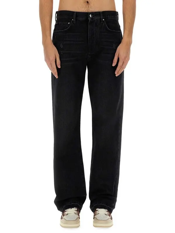 Amiri Straight Leg Jeans - Black