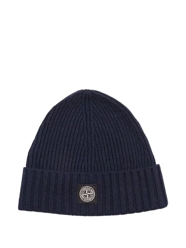 Stone Island Beanie Hat - Blue