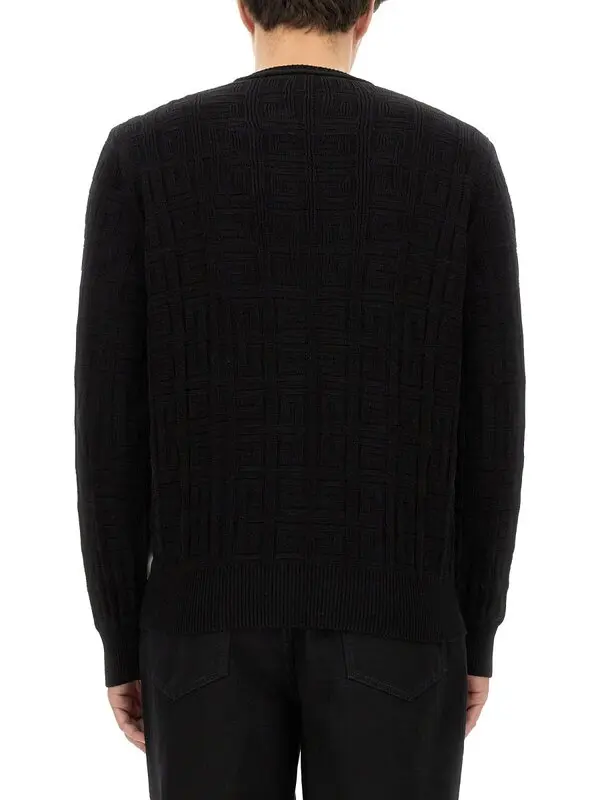 Givenchy Regular Fit Textured Knit - Black