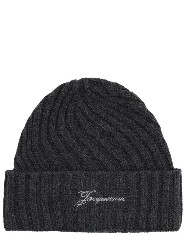 Jacquemus Tourni' Cap - Grey