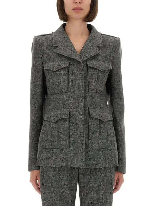 Alexander McQueen Wool Fitted Jacket