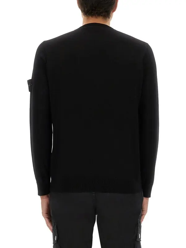 Stone Island Rws Lightweight Wool Sweater - Black