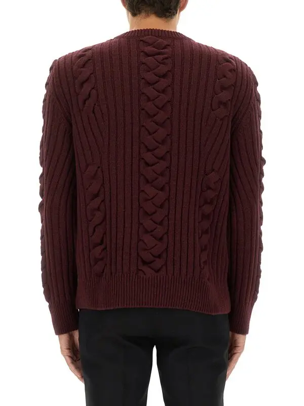 Alexander McQueen Wool Sweater - Bordeaux