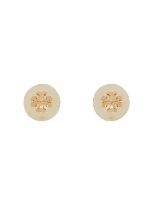 Tory Burch Kira Stud Earrings - Ivory