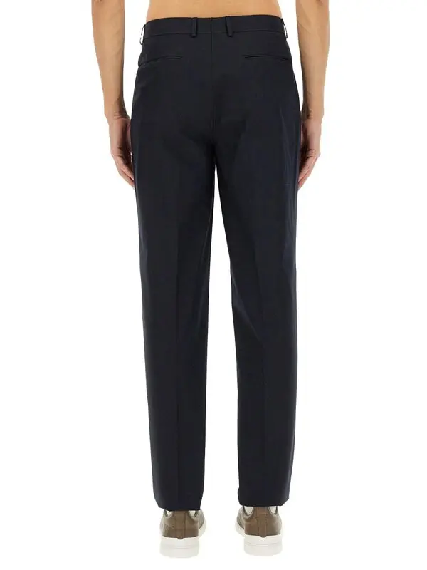 Zegna Straight Leg Trousers - Blue