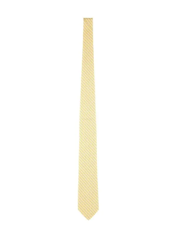 FERRAGAMO Printed Neck Tie - Yellow