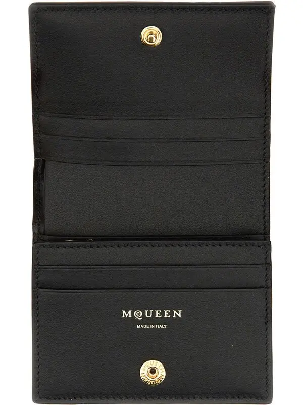 Alexander McQueen Alexander Mc Queen Wallet With Logo - Black