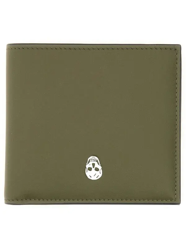 Alexander McQueen Alexander Mc Queen Bifold Wallet 'the Skull - Brown