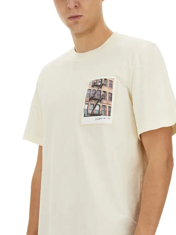 Helmut Lang Postcard Building T-shirt - White