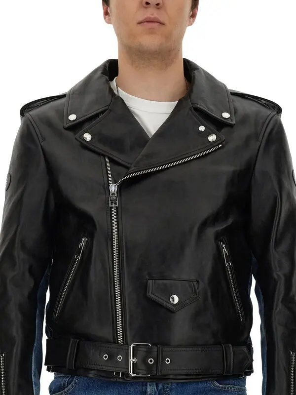 Alexander McQueen Alexander Mc Queen Combo Biker Jacket