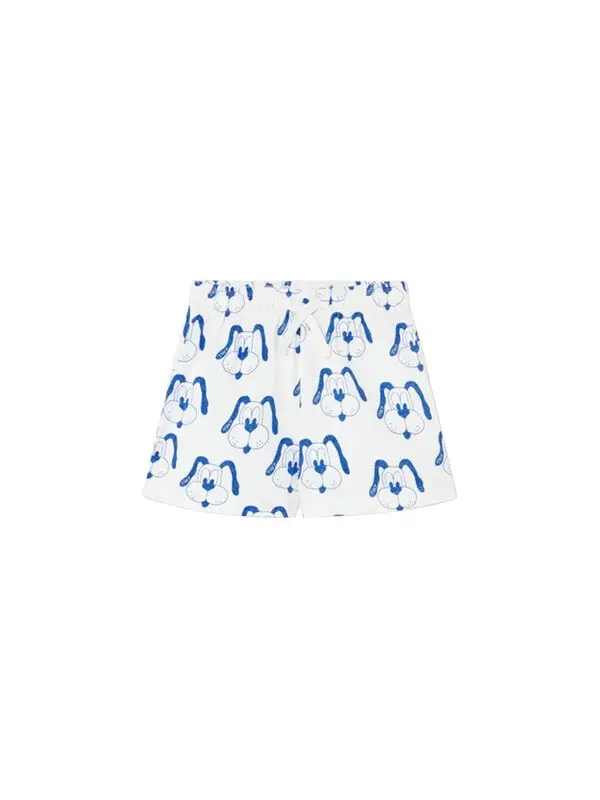 TINYCOTTONS Printed Bermuda - White