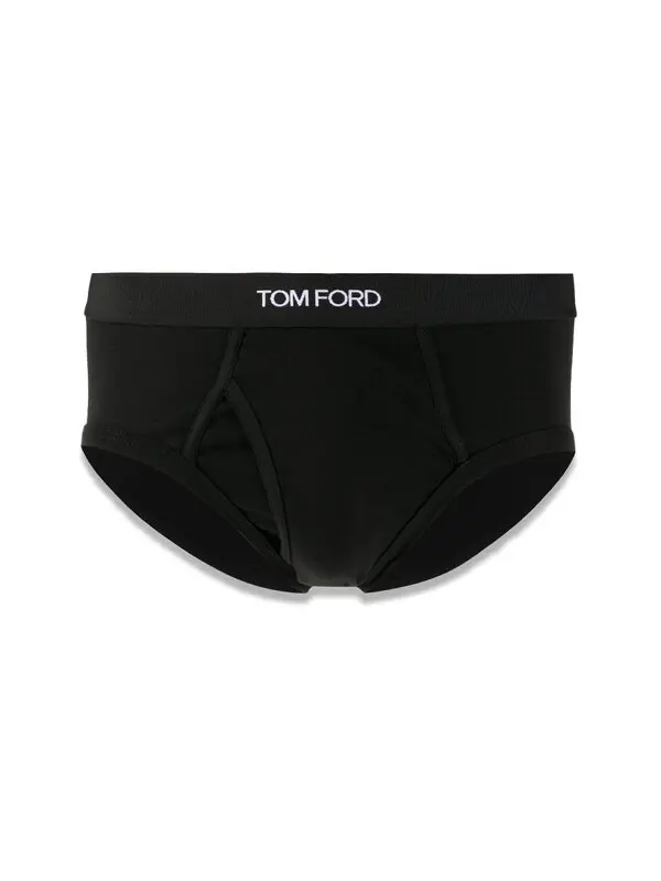 TOM FORD Briefs With Logo - Black