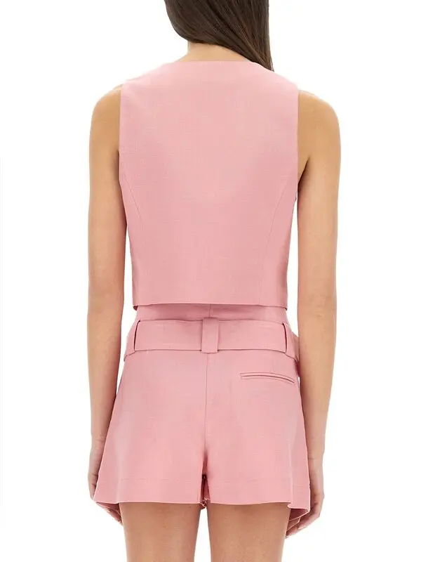 MSGM Cropped Vest - Pink