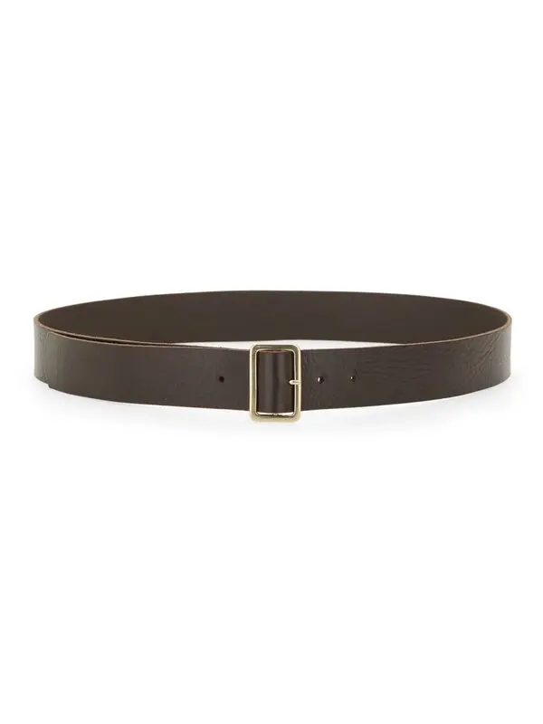 ALYSI Leather Belt - Brown