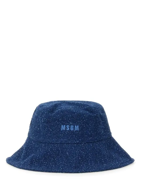 MSGM Logo Hat - Denim