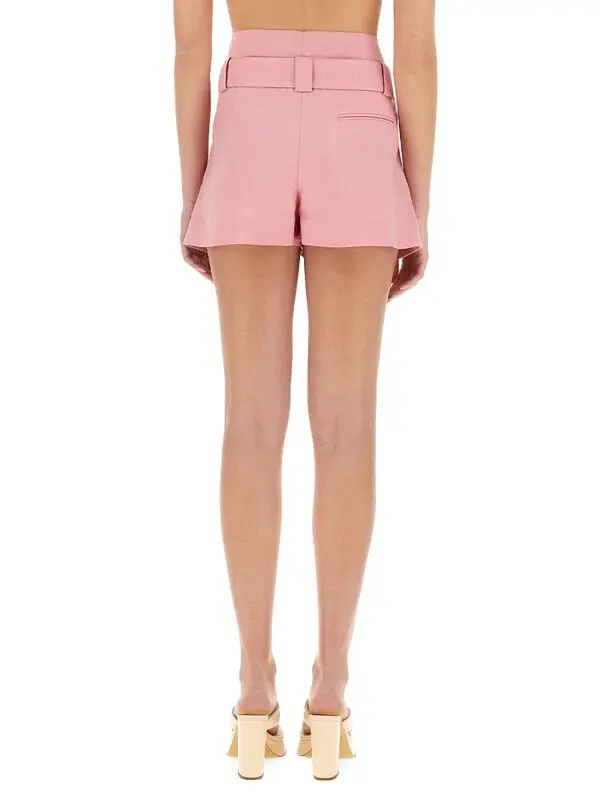 MSGM Belted Shorts - Pink